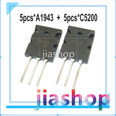 10PCS 5pairs A1943 C5200 2SA1943 2SC5200 audio pair tube 5PCS*A1943 + 5PCS*C5200 TO-3PL new ...