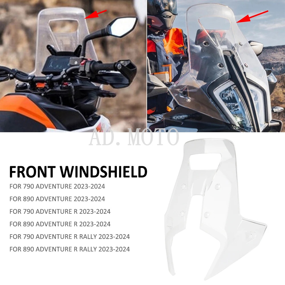 Motorcycle Front Windscreen Windshield Visor Wind Screen Shield Spoiler ...