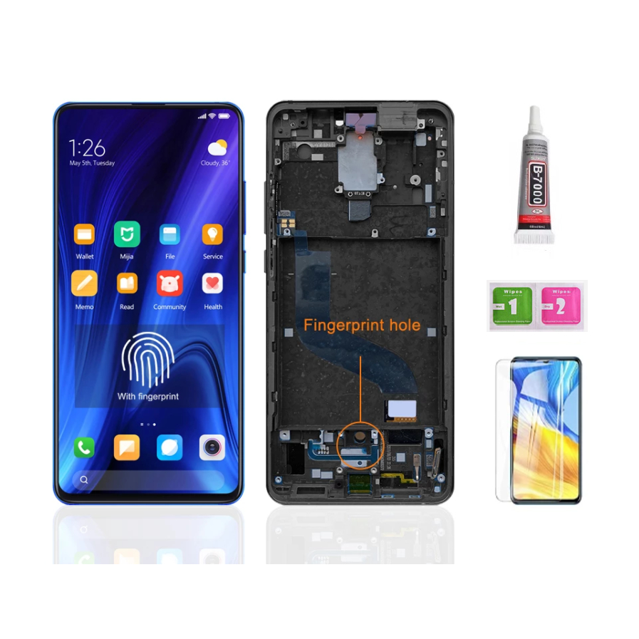 OLED With Frame For MI 9T/MI 9T Pro Redmi K20/K20 PRO LCD Display with ...