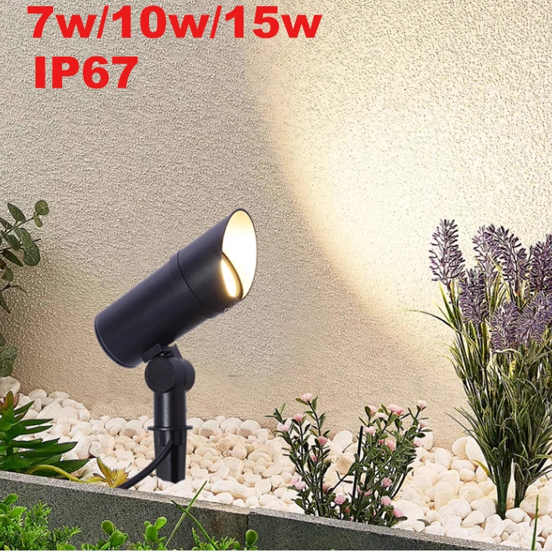 15W 10W 7W IP67 220V/DC12v LED Floodlight Lawn Garden Flood Light Yard ...