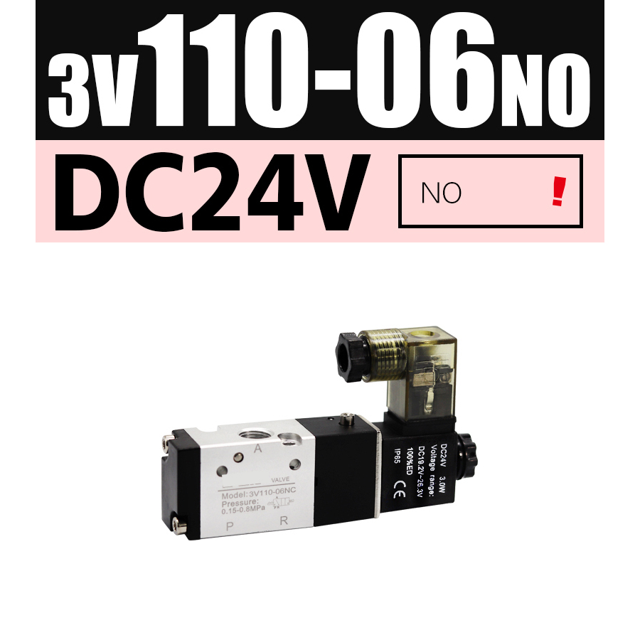 2/3 Way Solenoid Valve 3V110/3V210/3V310 Valves Air Gas Control Valve BSP 2 Position 3 Port 2/3 ...