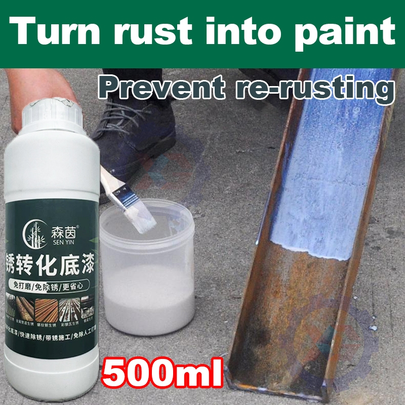Prevent re-rusting NB Anti rust paint for metal 500ml Rust converter ...