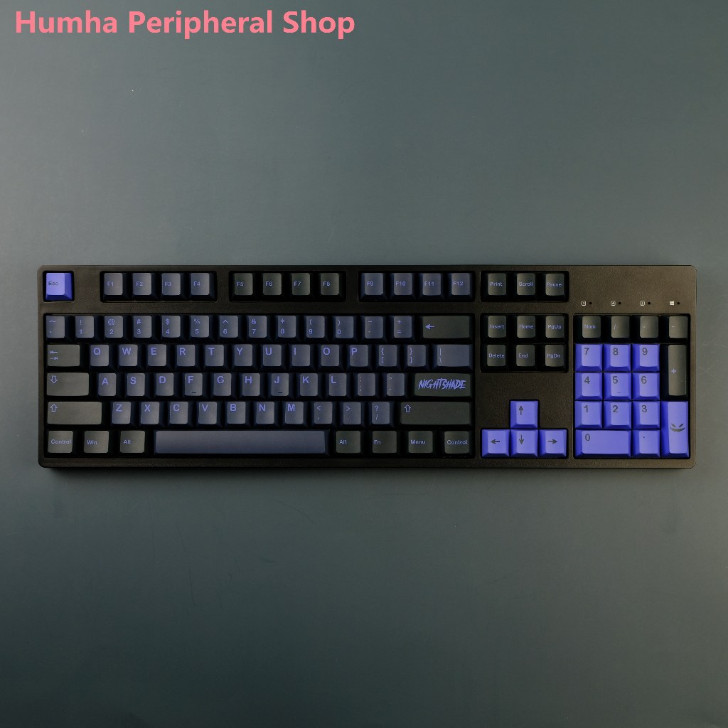 Humha Nightshade keycap PBT material Dye-Sublimation Cherry profile Mechanical Keyboard keycap ...