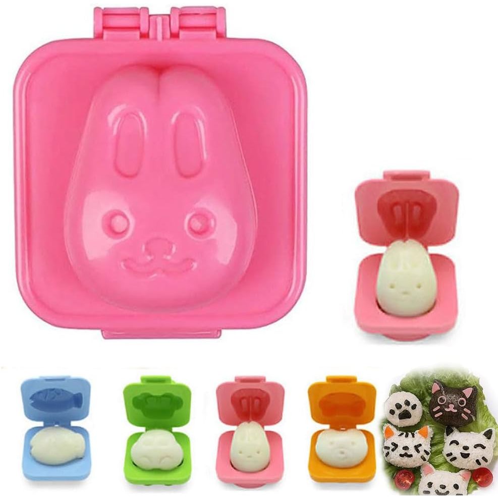 3D Cartoon Egg Fish Car Heart Rabbit Shaper Bento Maker,Sushi Rice Mold ...