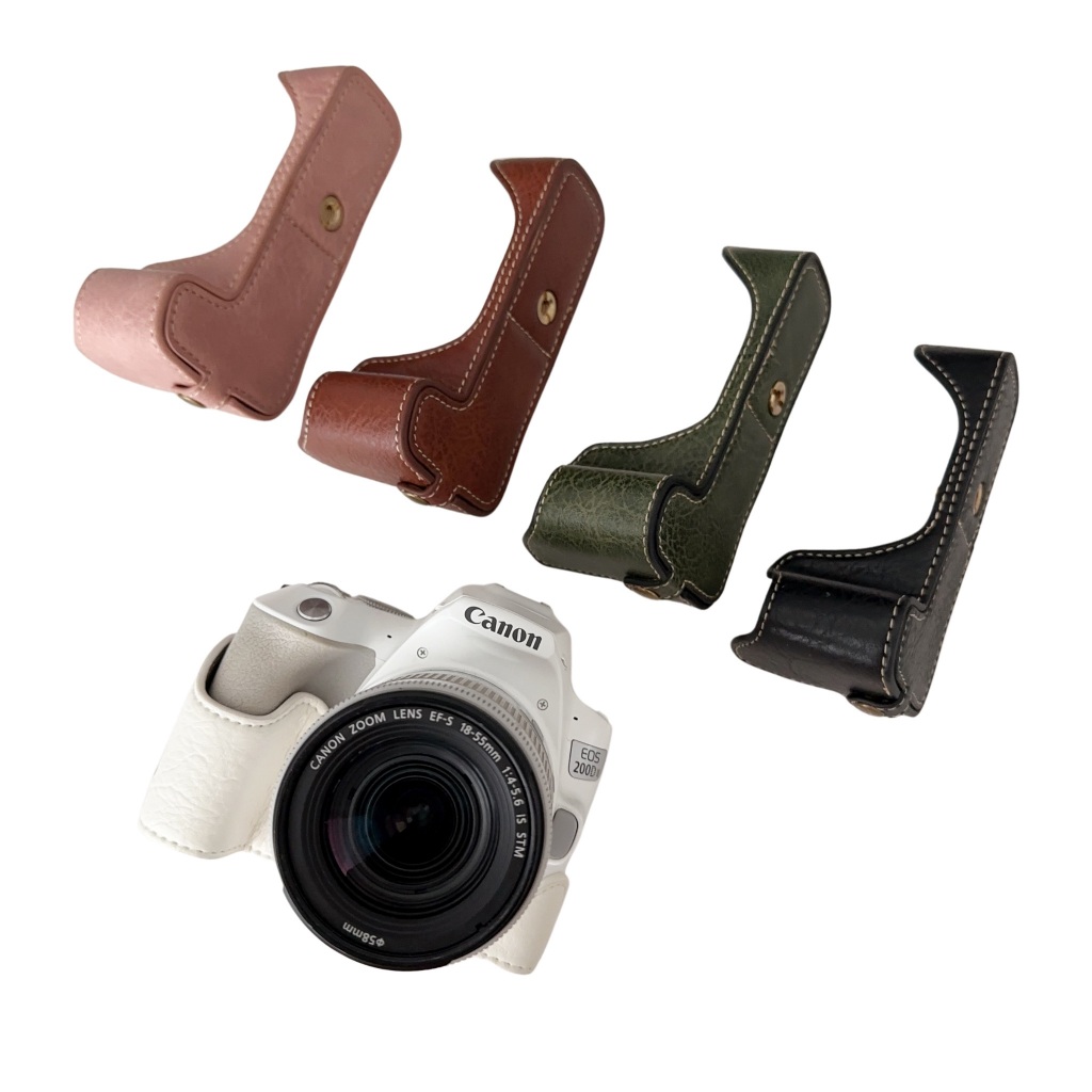 PU Leather Camera Half Base Body Case Cover Shell for Canon EOS R5 R6 ...