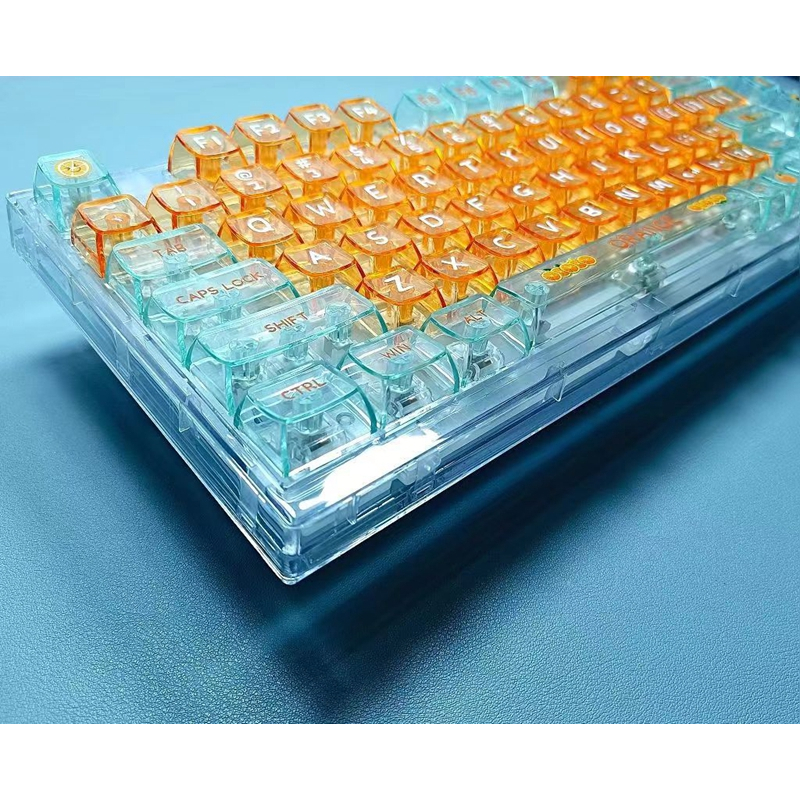 【Keycap Only】Ice Crystal Orange Transparent Keycap 132 Keys CBSA ...