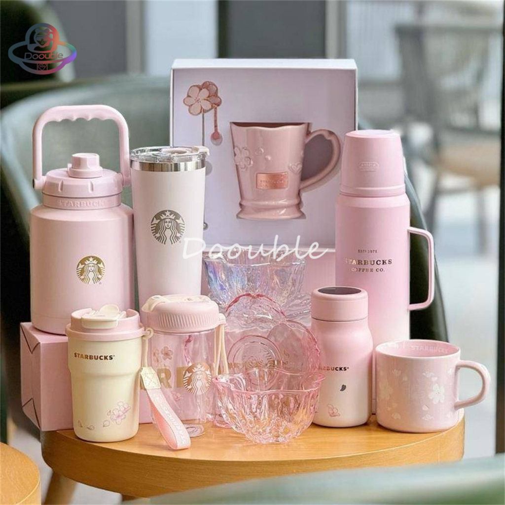 Starbucks China 2024 Walk Spring Pink Gradient Cherry Blossom Stainless ...