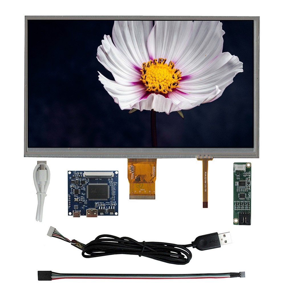 10.1-inch 1024 * 600 LCD display mini HDMI driver board resistive touch ...