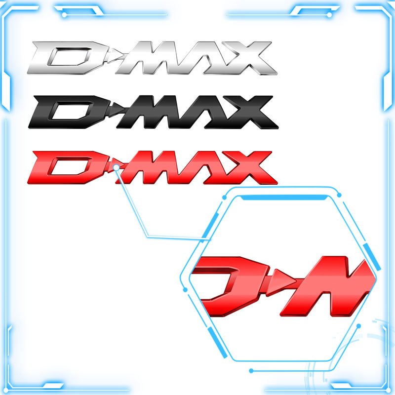New Styles DMAX Emblem ABS Car Stickers For Isuzu Pickup Truck D-MAX ...