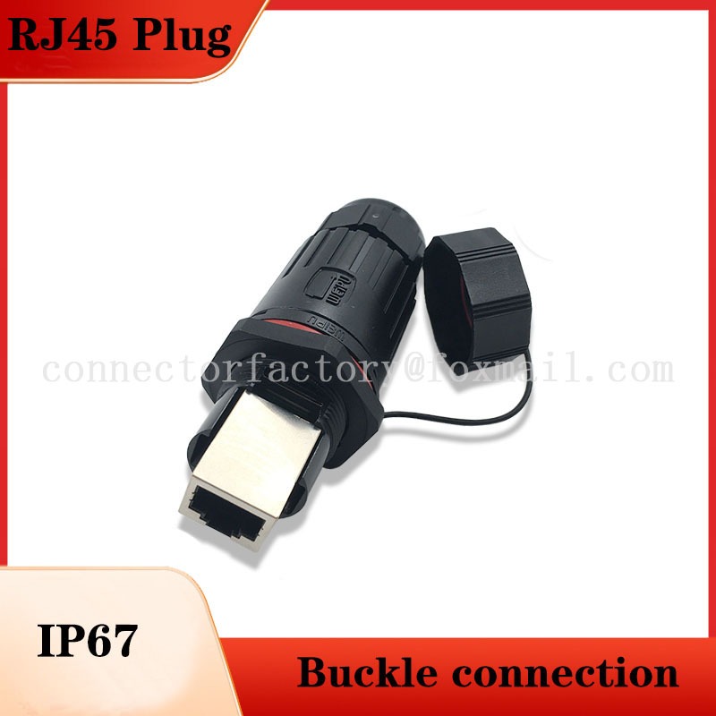 Aviation plug RJ45 data transmission signal RJ45F6+RJ45F71 waterproof ...
