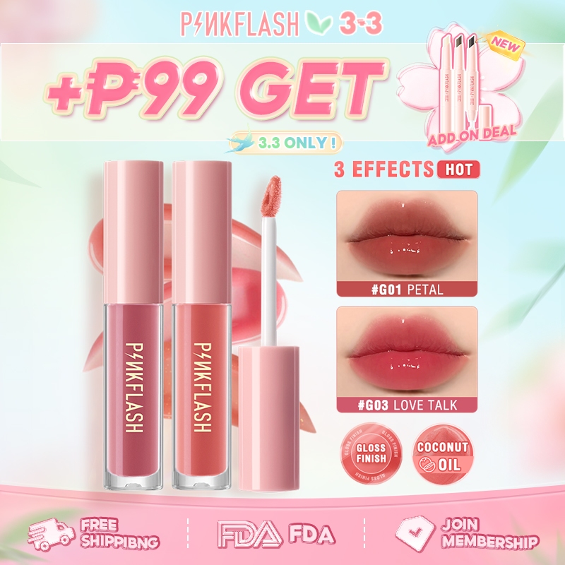 PINKFLASH Lip Tint Moisturizing Waterproof Lightweight 11 Colors | Shopee Philippines