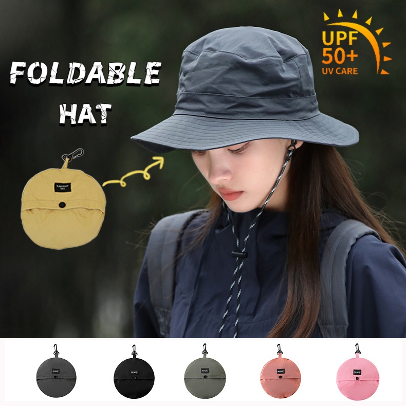 Bucket Hat Packable Hat Foldable Camping Hat Outdoor Beach Hat ...