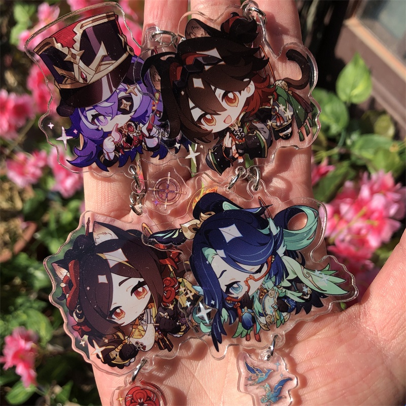 Game Genshin Impact Xianyun Gaming Chiori Chevreuse Keychain Anime ...