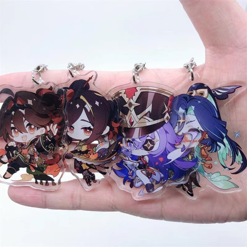 New Chiori Xianyun Chevreuse Game Keychain Genshin Impact Game Anime ...
