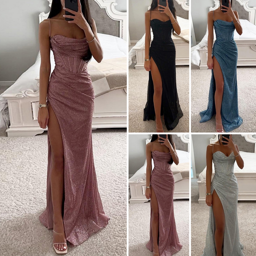 Summer Women's Dresses Polyester Maxi Women Dress Comfortable Loose Fit ...