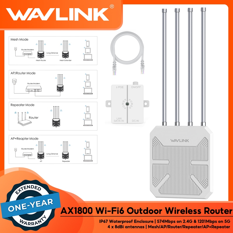 WAVLINK AX1800 Outdoor Access Point For PISO WIFI Signal Booster ...