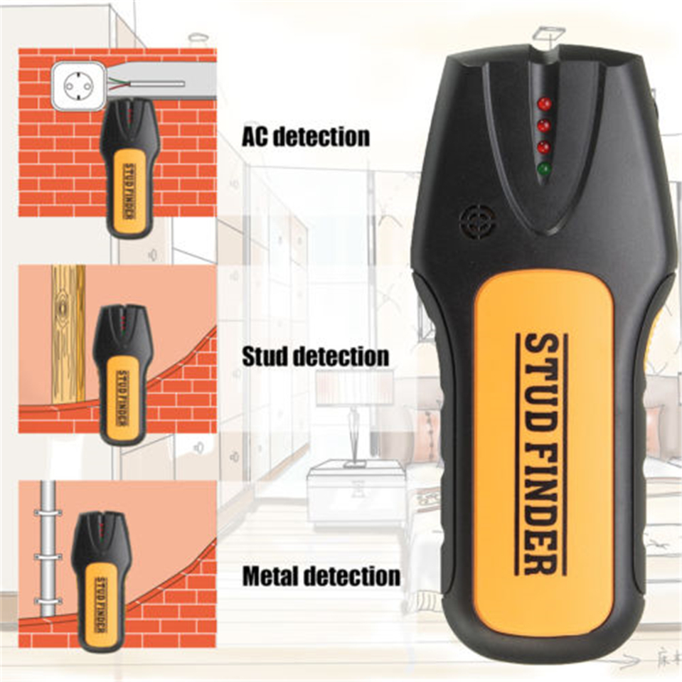 Metal Detector Wood Stud Finder Electronic Wire Sensor Cable Scanner ...