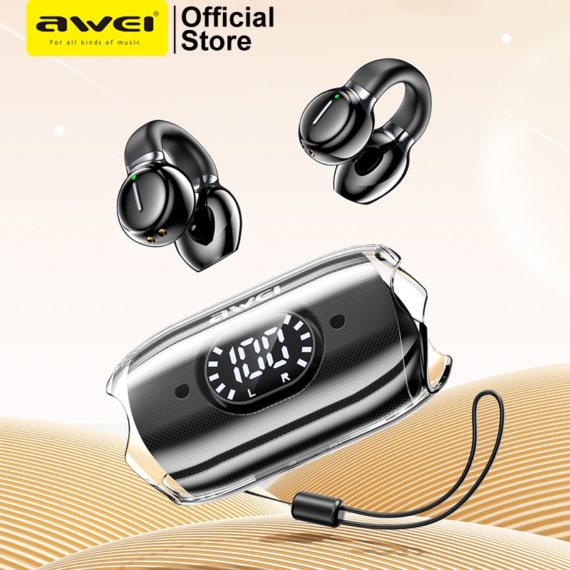 Awei TZ7 OWS Open Ear Wireless Earphone Bluetooth 5.3 Air Conduction ...