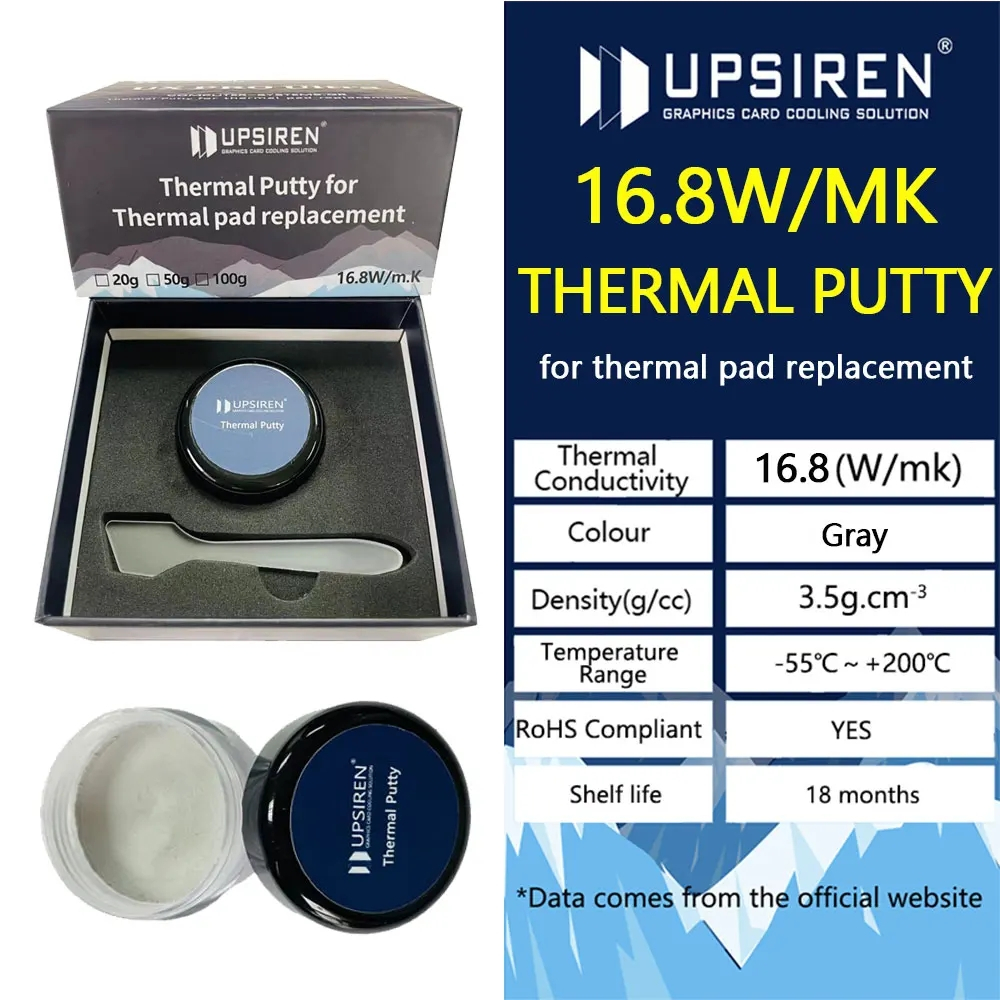 UPSIREN 16.8w/mk Thermal Putty UX Ultra PRO For VGA GPU IC Processor Rapid Cooling Thermal Pad ...