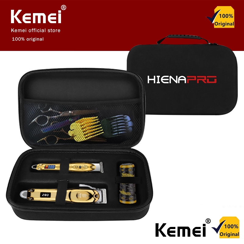 Hair Clipper Storage Bag Organizer Grooved Black Waterproof Storage Bag ...