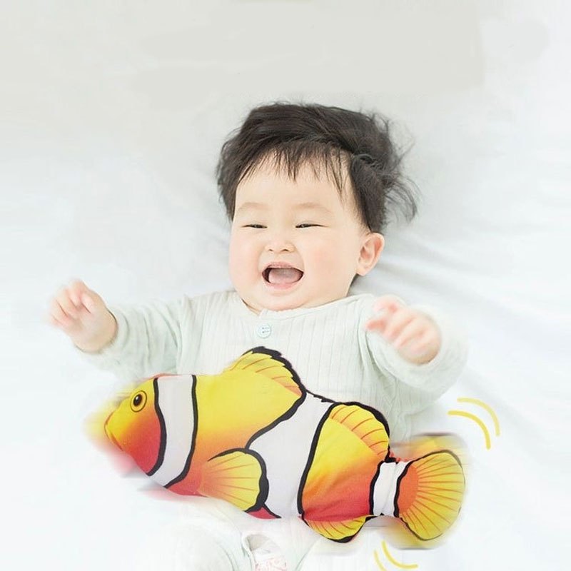 Electric Toy Fish Swing Fish Simulation Fish Coax Baby Artifact Baby ...