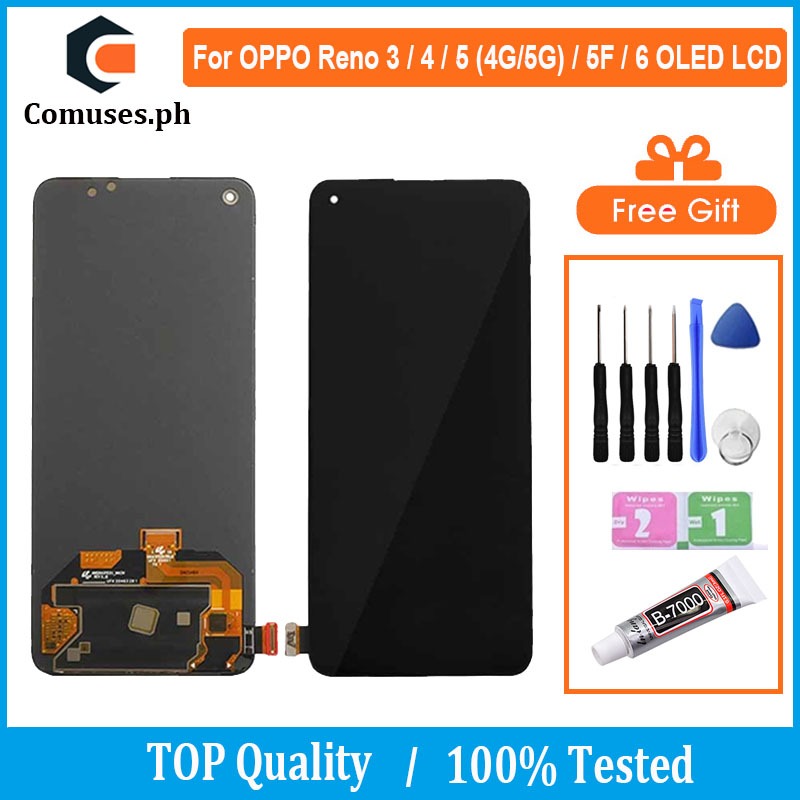 COMUSES Original LCD For OPPO Reno 3 3 Pro Reno 4 Reno 5 5F Reno 6 LCD Display Touch Screen ...