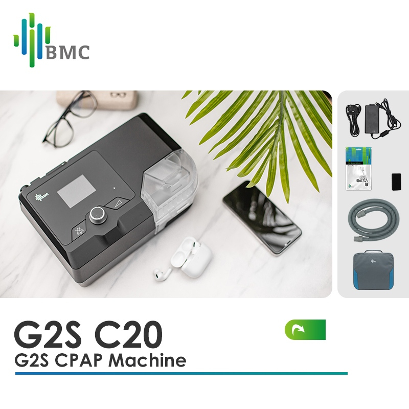 BMC CPAP Machine G2S C20 for Sleep Apnea and Anti Snore with N4 CPAP Mask (S/M/L)and Humidifier ...