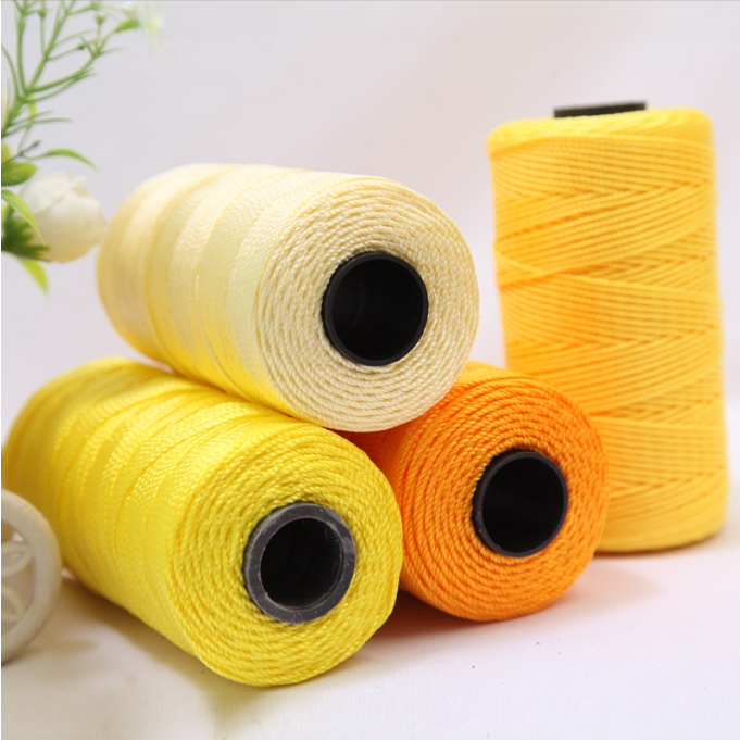 100g/Roll 1.5mm Thin Ice Mercerized Cotton Yarns For Knitting and ...