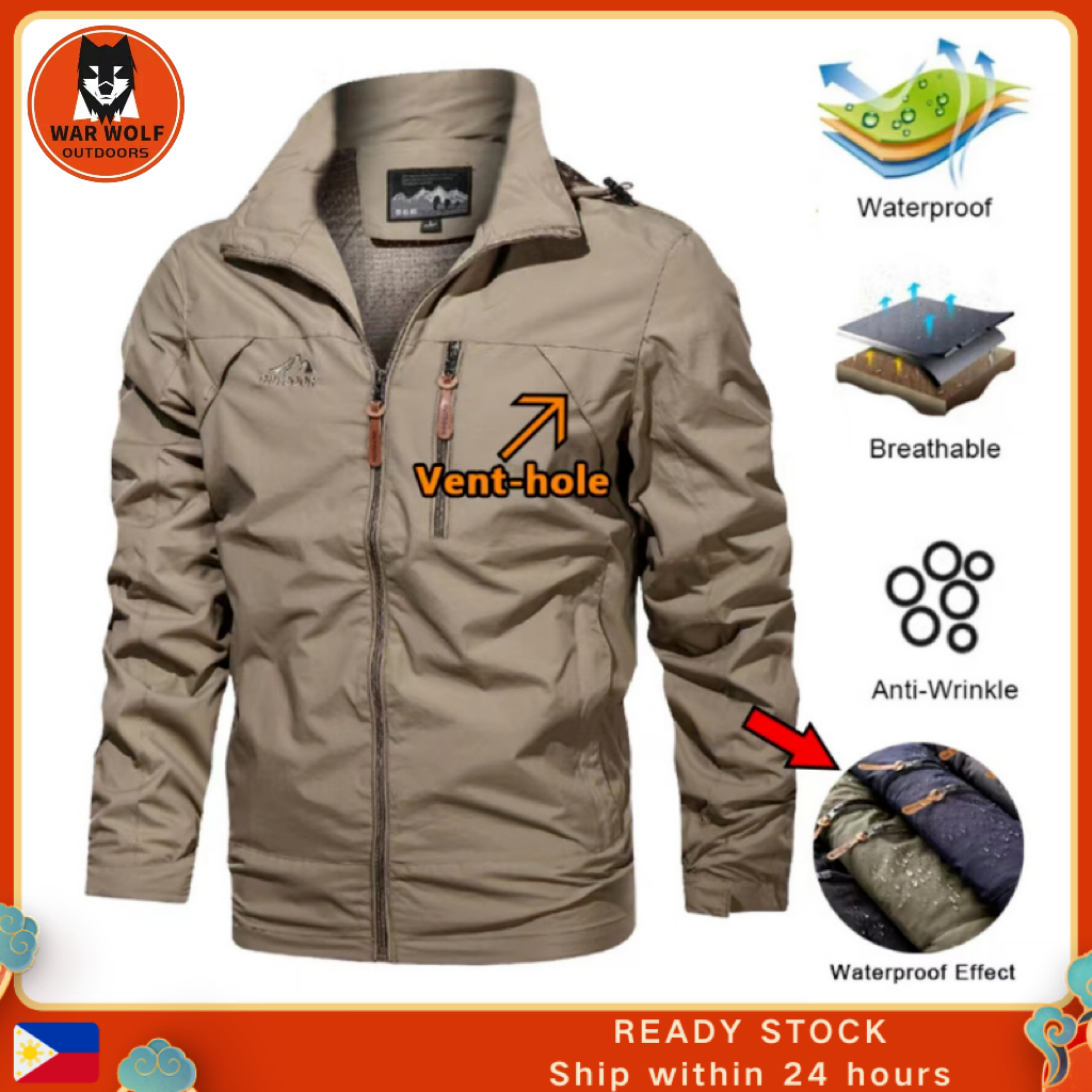 COD Men's Windproof Hooded Assault Jacket Army Waterproof Jacket Soft ...