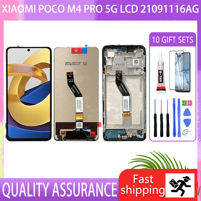Original For Xiaomi Poco M4 Pro 5G LCD 21091116AG Display Screen With ...