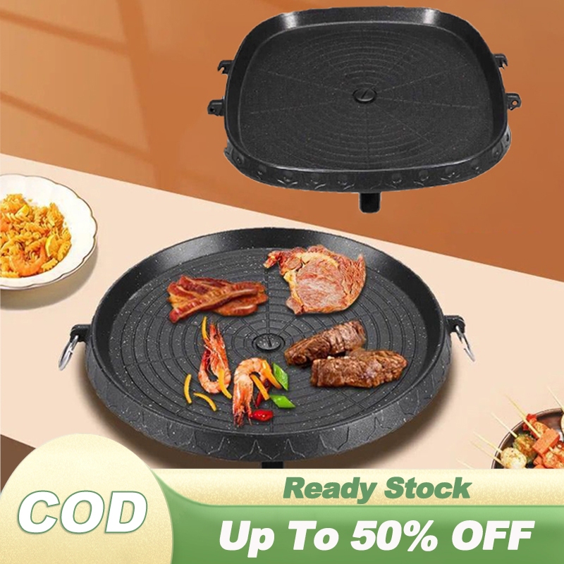 SAMGYUPSAL GRILL PAN Multifunctional Marble Platinum Coating korean ...