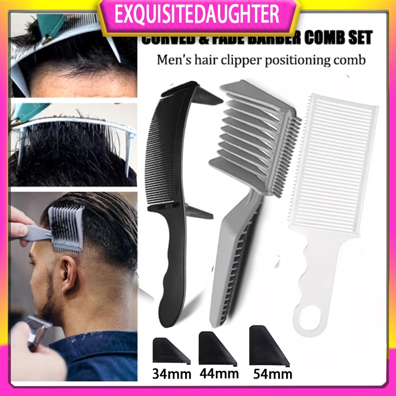 3 PCS/Set Fading Comb Salon Hairdressing Hairdresser Clipper Hair Cutg ...