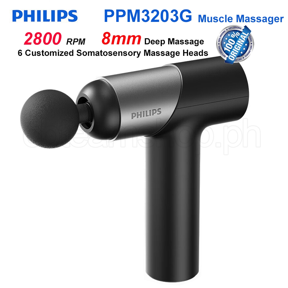 Popular PHILIPS PPM3203G Fascia Gun Muscle Massager Professional Grade ...