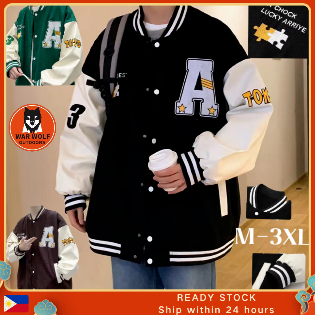 Loose Baseball Jacket Varsity Jacket For Men Vintage Jacket Korea ...
