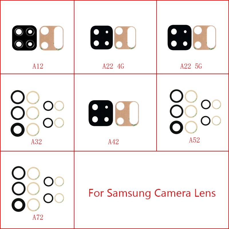 1set Rear Camera Glass For Samsung A12 A22 A32 A42 A52 A72 4G 5G A125F ...