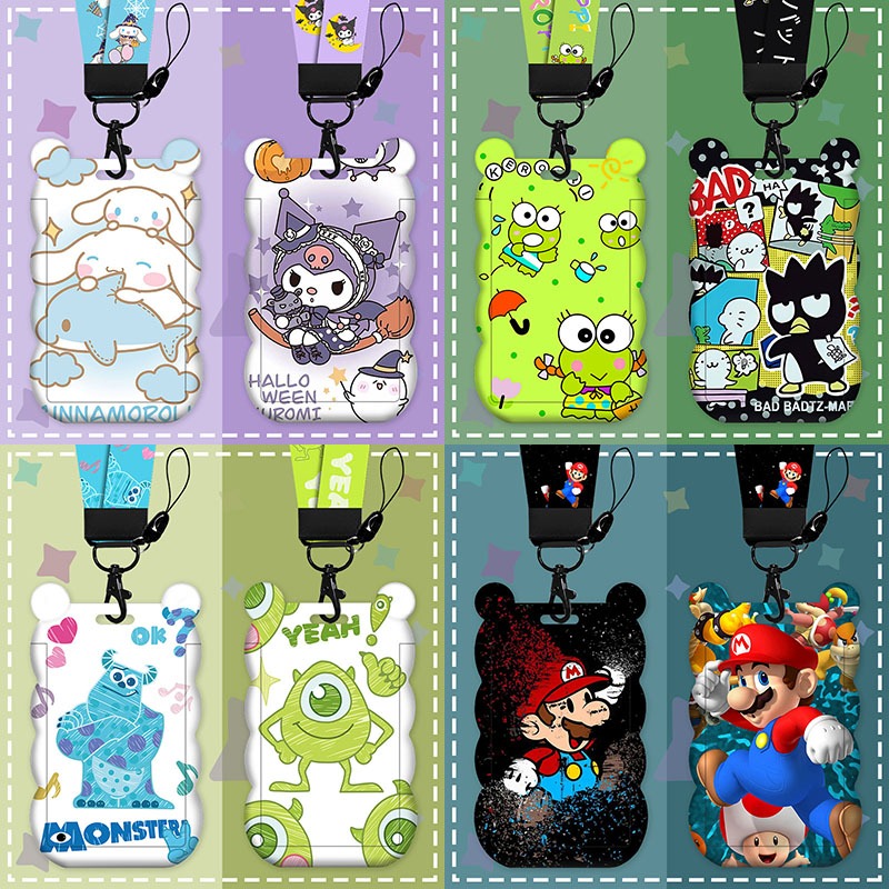 Bear Head Wave Style Kuromi Winnie Frozen Lotso Pikachu Mickey Lanyard ...