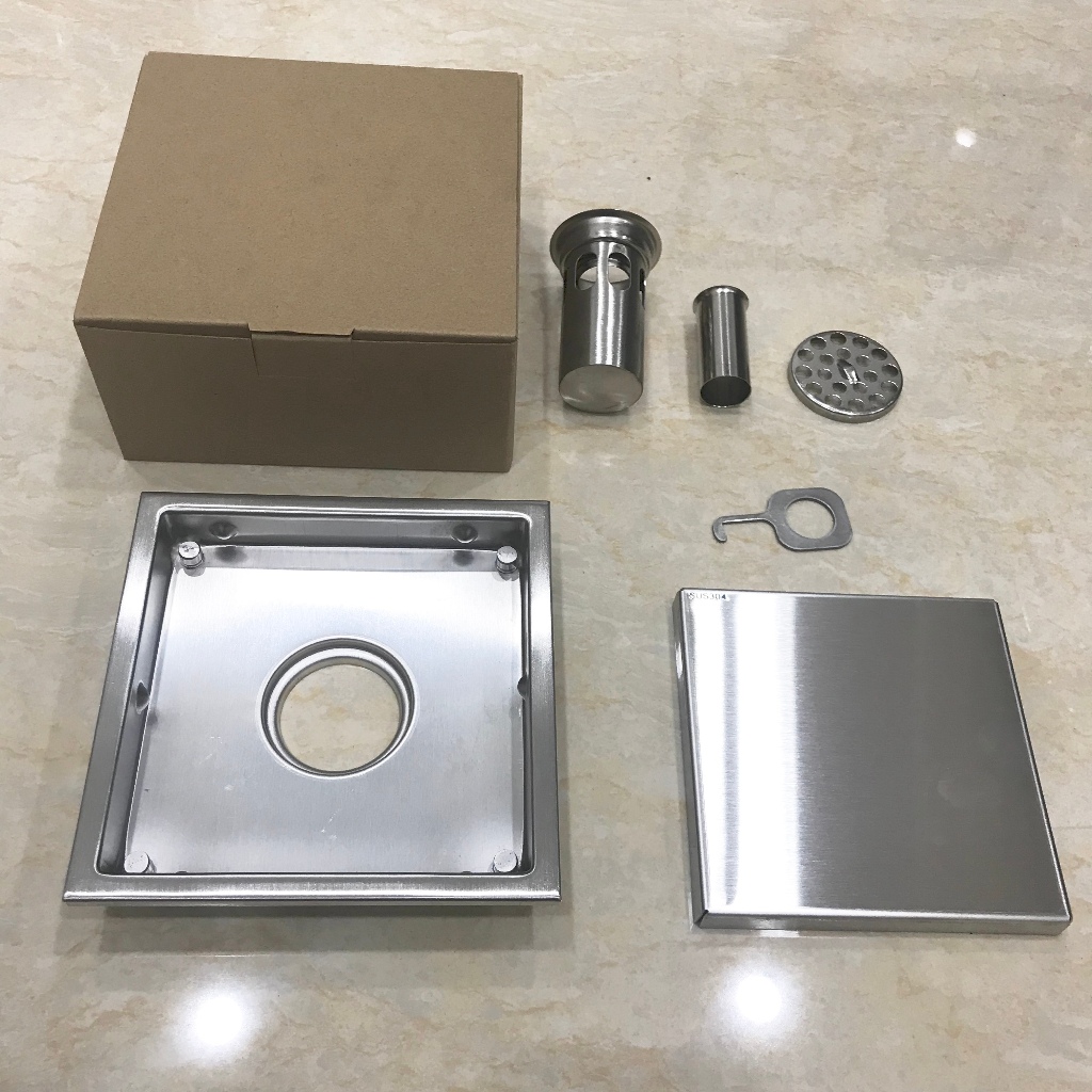 6 inch Tile Insert stainless steel Invisible shower bathroom stainless ...