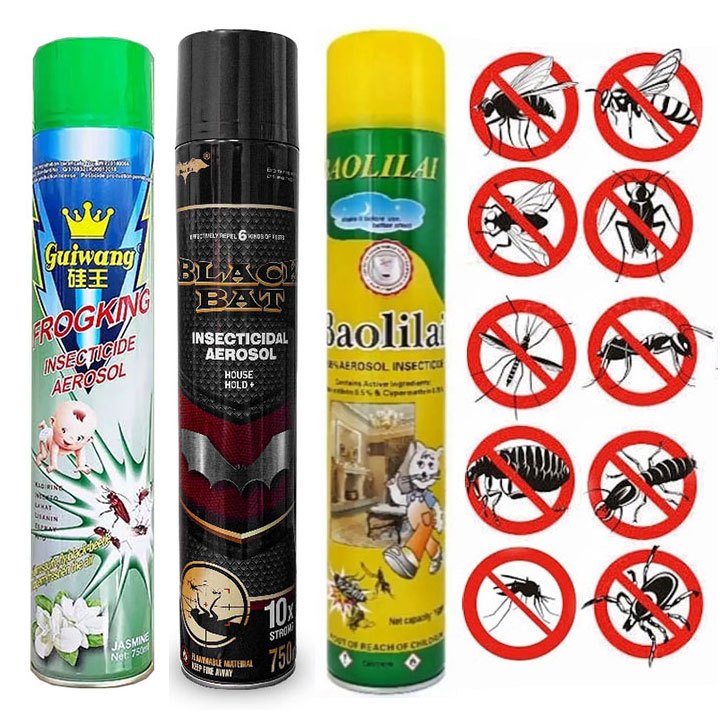 Baolilai/GW/KJ/Black bat Insect Spray 750ml Big Bottle Insect killer ...