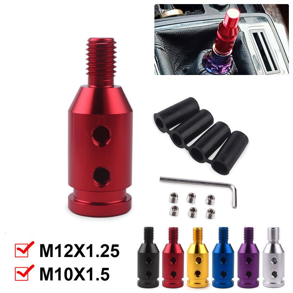 Universal Car Auto Aluminum Gear Shift Knob Adapter for Non Threaded ...