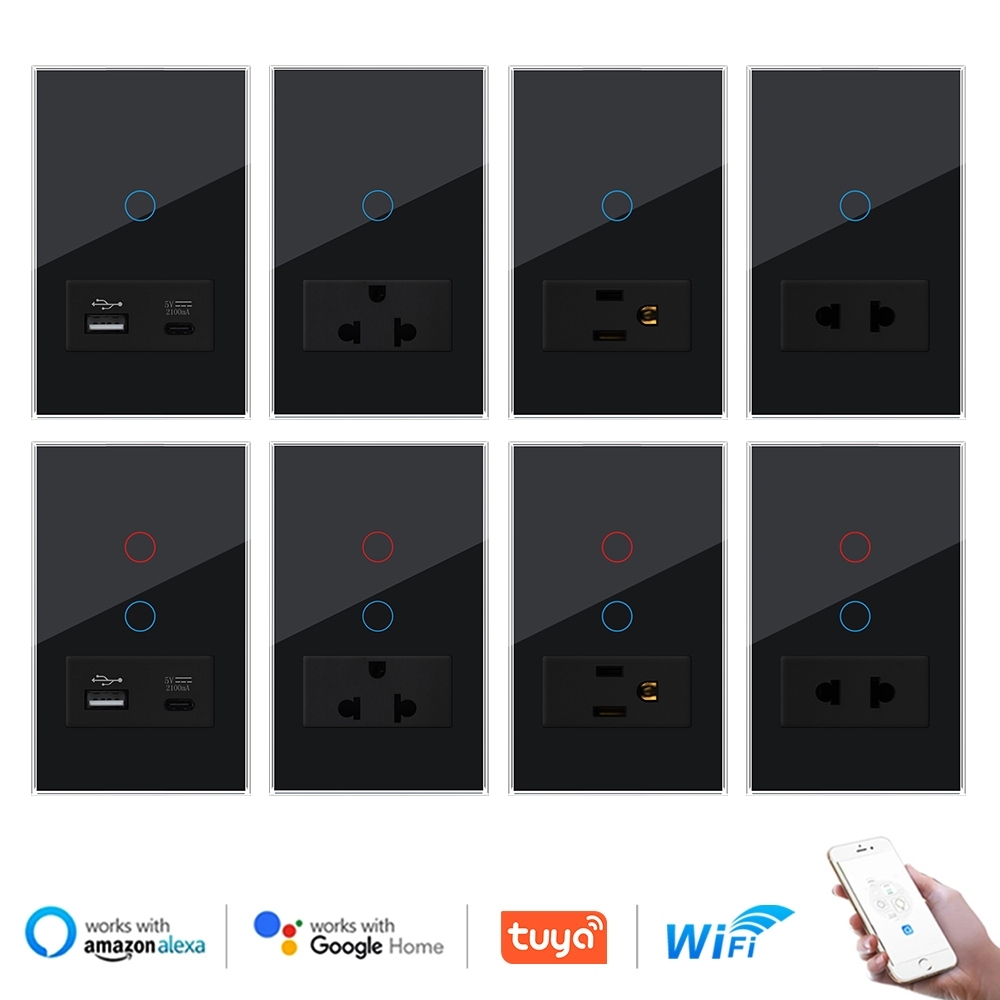 VISWE smart switch for light wireless switch for light 1 gang switch 2 gang switch usb socket 3 ...