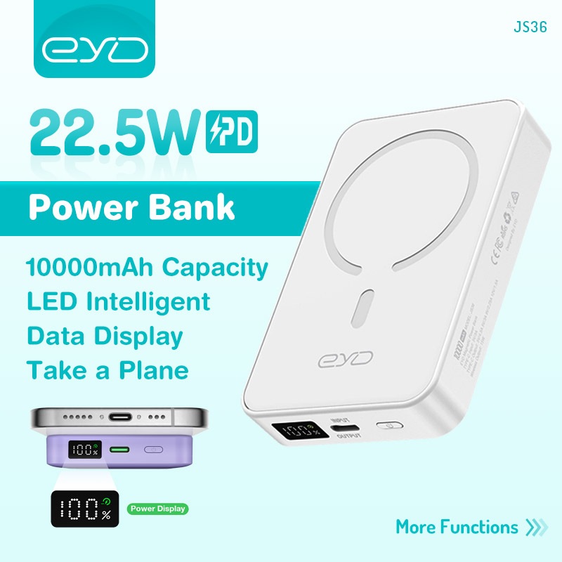 EYD JS36 Magnetic Powerbank 10000mAh Wireless | Shopee Philippines