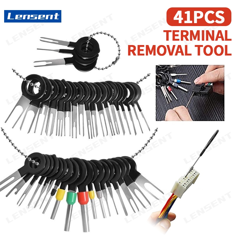 Lensent 41Pcs Wire Terminal Removal Tool Cable Connector Crimp Pins ...