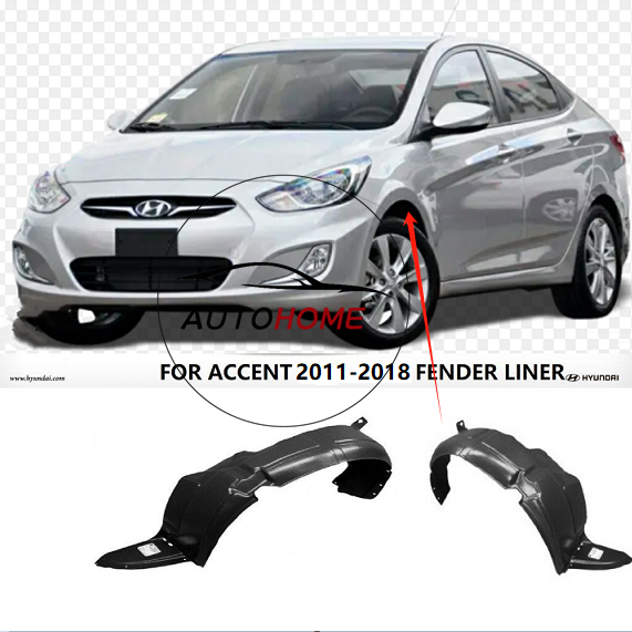 For Hyundai accent 2011 2012 2013 2014 2015 2016 2017 2018 Front Fender ...