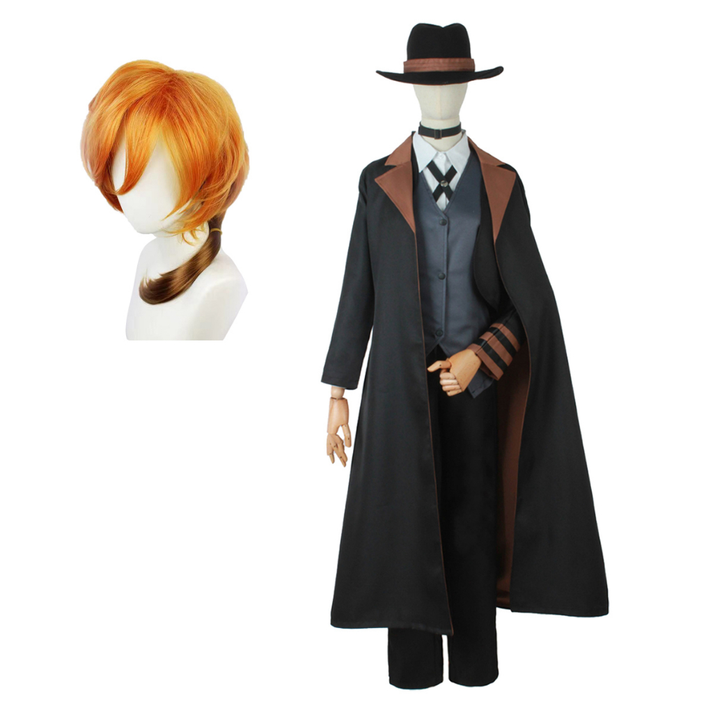 Holoun Bungo Stray Dogs Cosplay Costumes Nakahara Chuuya Coat suit ...