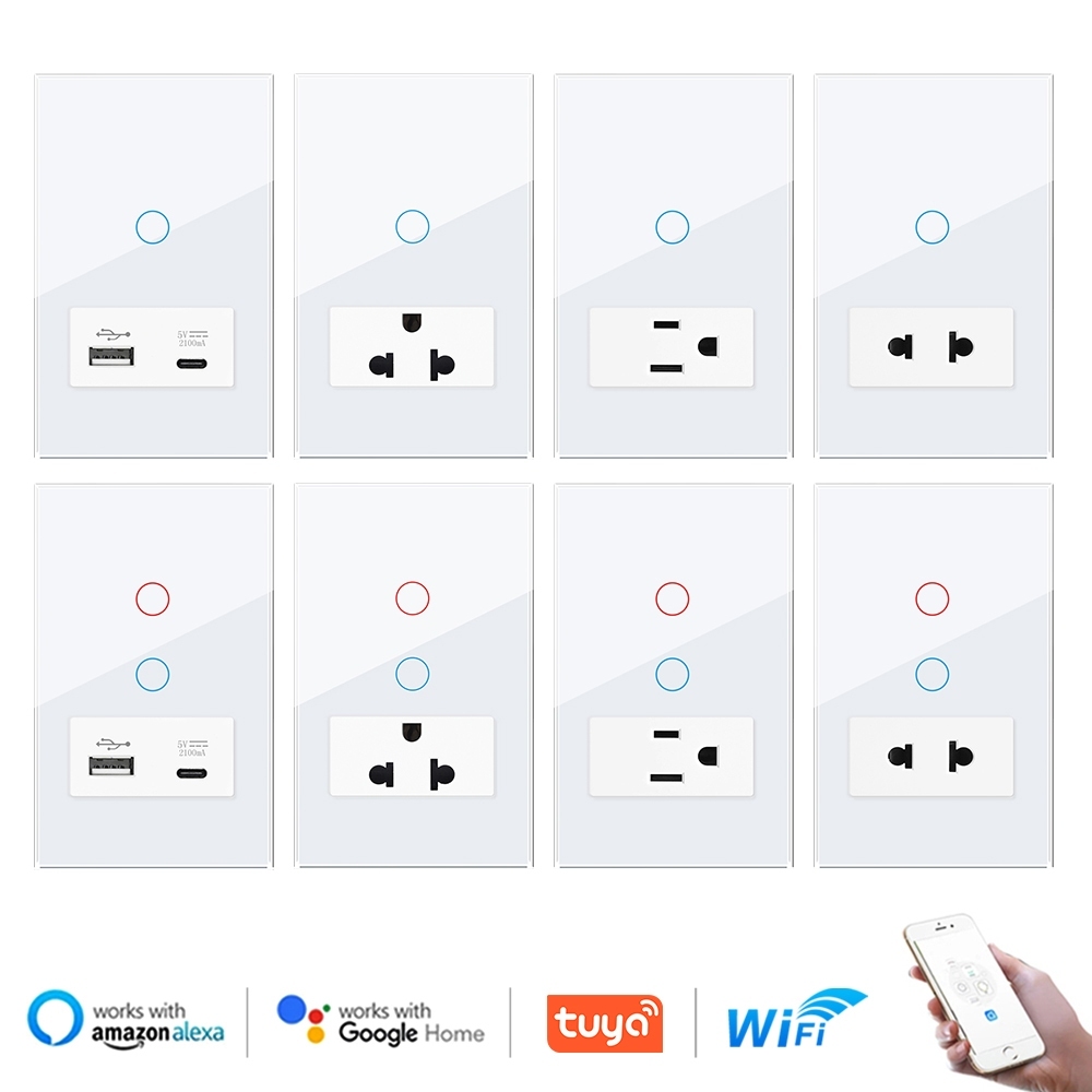 VISWE smart switch for light wireless switch for light 1 gang switch 2 gang switch usb socket 3 ...