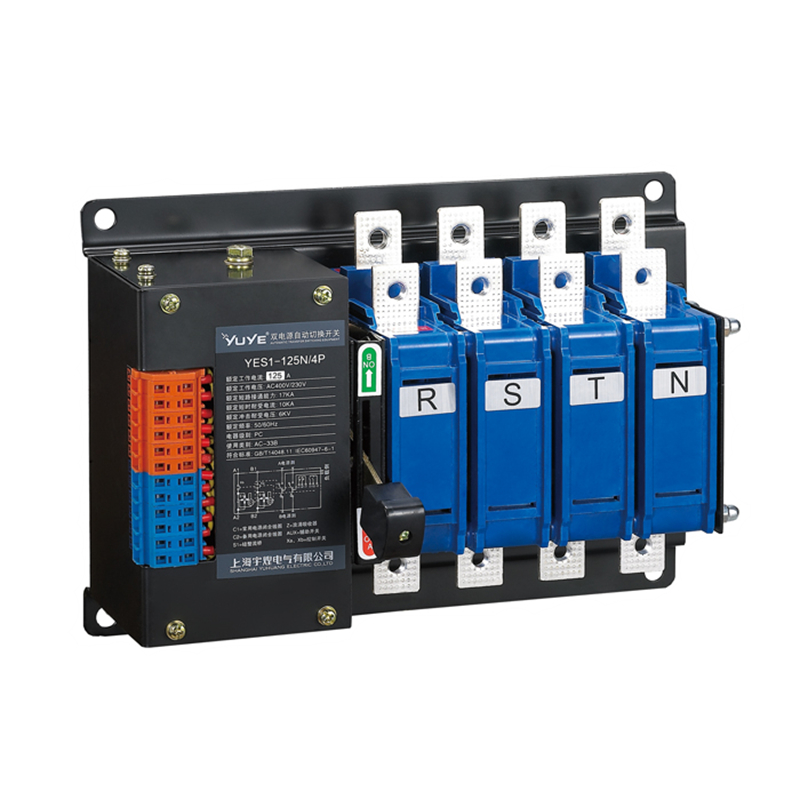 YES1-N ATS Automatic Transfer Switch Single Phase Changeover Switch ...
