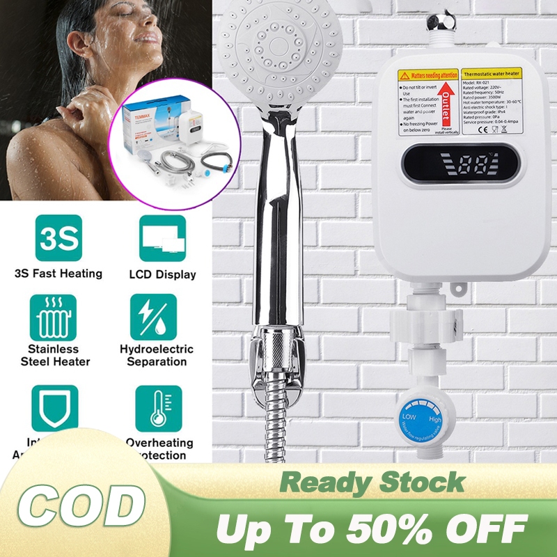 3000W Modern Water Heater Shower Inverter Electric Hot And Cold Shower ...