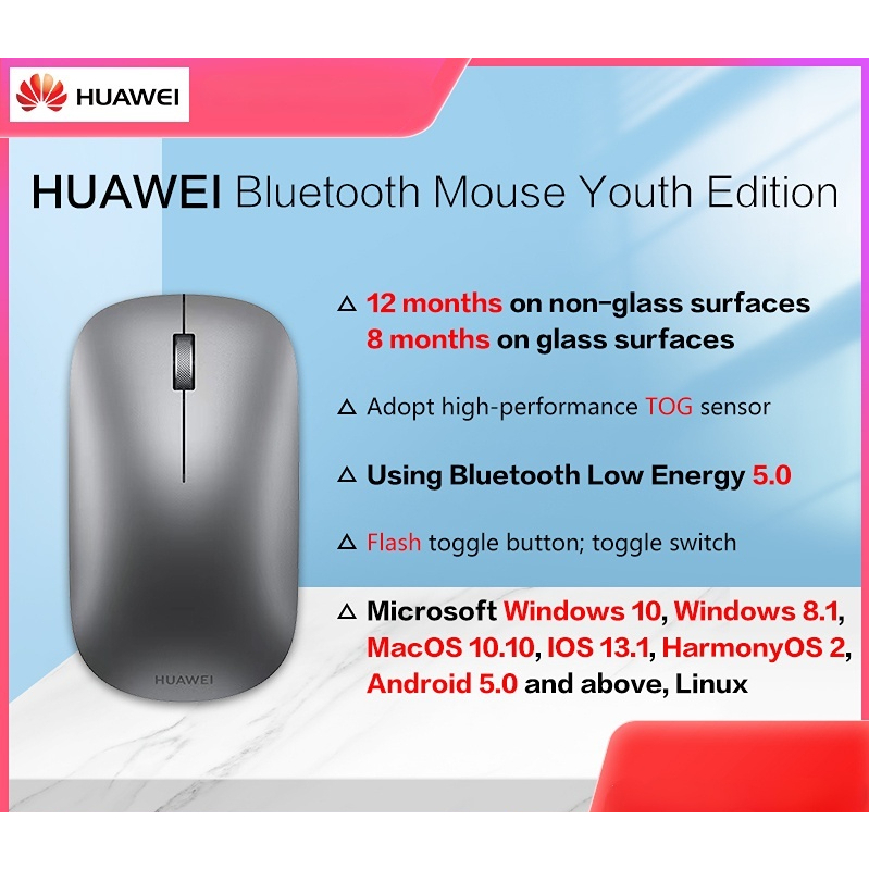 HUAWEI Bluetooth Mouse (2nd generation) Lite Version Youth Edition CD23 ...