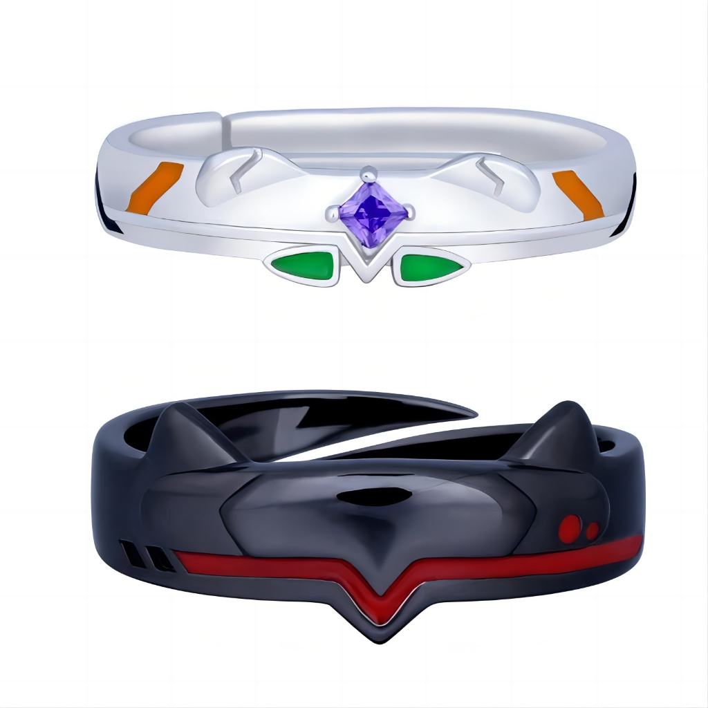 Anime Ayanami Rei Kaworu Nagisa Cosplay Rings Adjustable Men Women ...