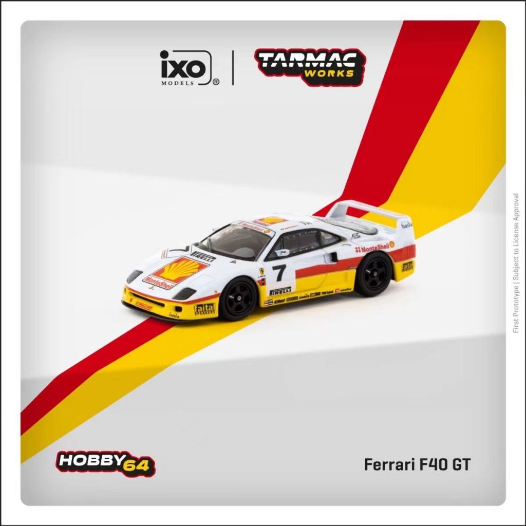 Tarmac Works TW 1: 64 Ferrari Ferrari F40 GT Shell Alloy Car Model ...